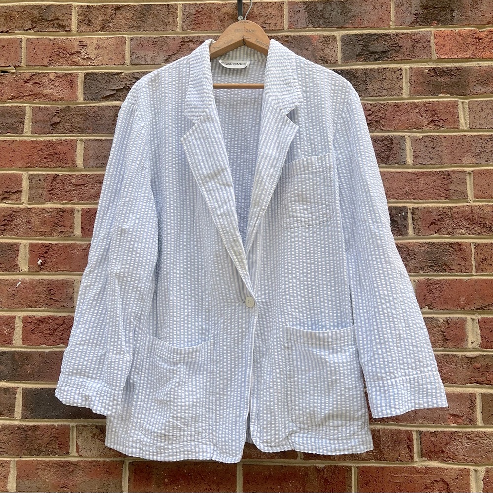 Vintage Cathy Daniels Seersucker Blazer - Gem